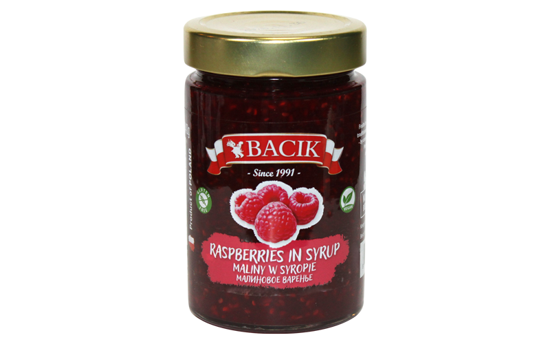 Raspberries in syrup Varenje – Polish Food Direct